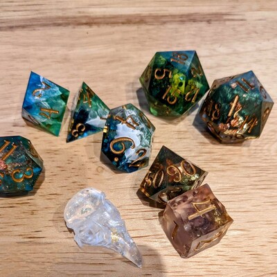 Channel Divinity 7 Piece D&D Dice Set - Etsy