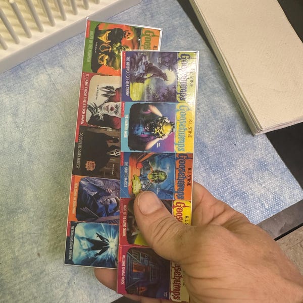 Horror/suspense Themed Bookmarks,halloween,goosebumps,fear Street ...