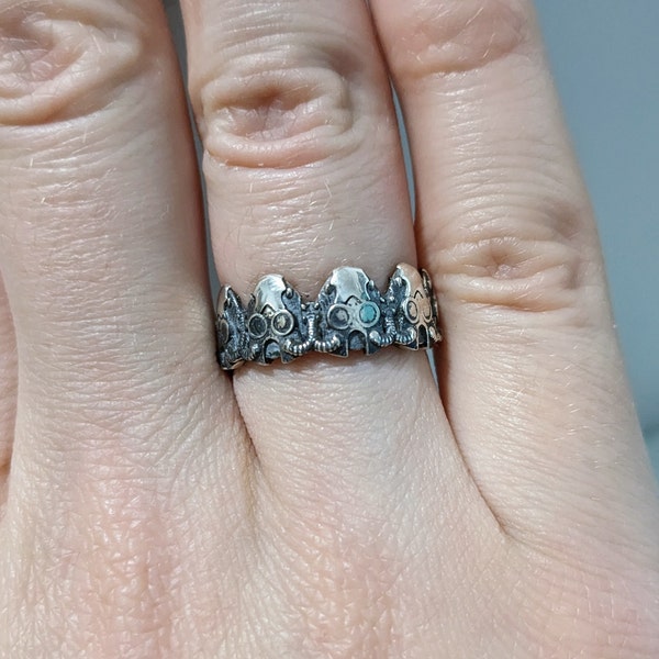 Nameless Ghoul Ghost IMPERA Infinity Ring, Eternity Band Sterling ...