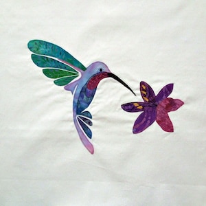 Hummingbird Applique PDF Pattern Suitable for All Skill Levels - Etsy