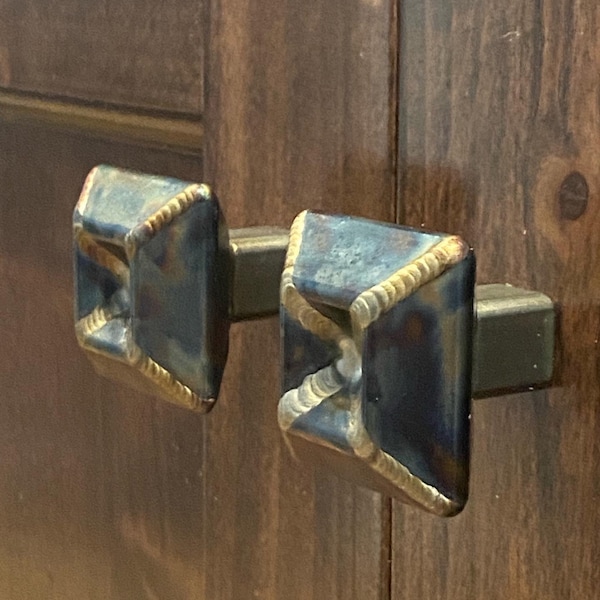 Unique Tig Welded Cabinet Pull Handle Buffed Finish Raw Steel Color - Etsy