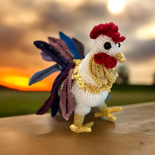 Cockerel/rooster Crochet PATTERN USA Terms-english Language, Digital ...
