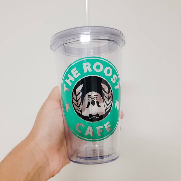 The Roost Cafe| Tumbler With Lid and Straw| Gaming | Gifts ...