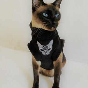 Fleece EVIL Cat Devil Sphynx Cat Clothes for a Cat Cat Coat - Etsy UK