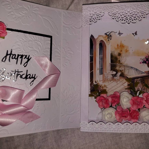 Explosion Box, Exploding Box Card ,handmade Wedding Anniversary ...