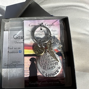 German Shorthaired Pointer Memorial Keychain, GSP Key Chain, Dog ...