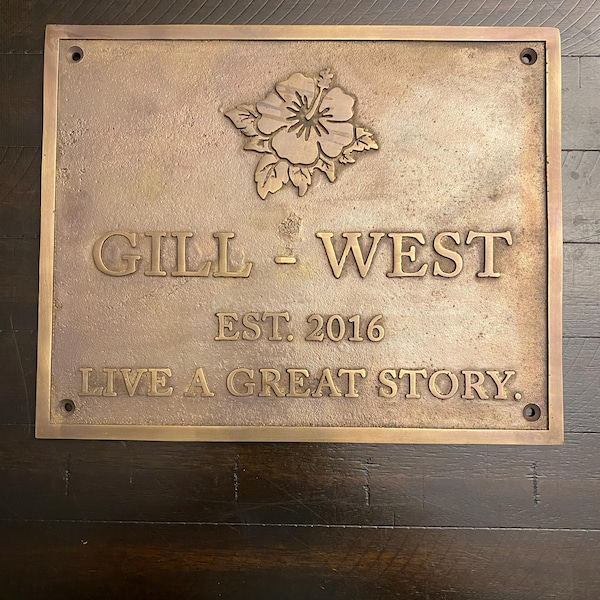 Custom Made Cast Bronze Signs & Plaques - Personalized Logo Crest ...