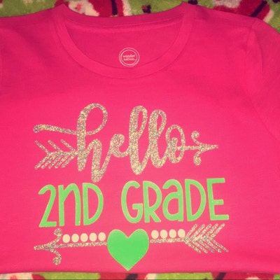 Hello 2nd Grade Svg Eps Png Cutting Files for Silhouette Cameo Cricut ...