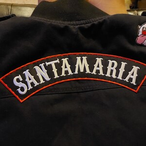 1x6 Custom Embroidered Name Tag Motorcycle - Etsy