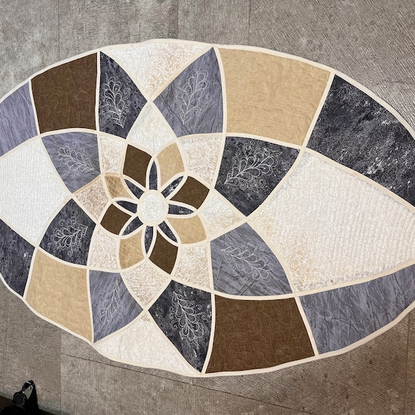Sunny Dream Tablerunner Pattern - Stained Glass Technique - Etsy