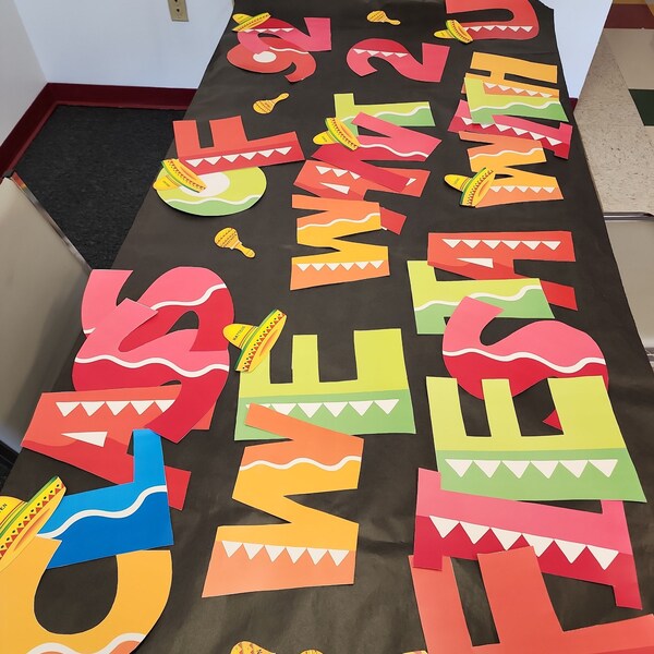 Fiesta Alphabet SVG Clipart, Fiesta Letters Silhouette Cricut, Cinco De ...