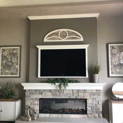 Large Arched Window Frame 16x50 Wood Frame Heirloom Custom Piece ...