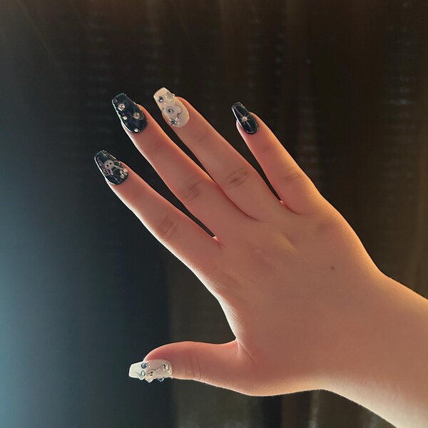 Handmade Rabbit Nails/custom Press on Nails/party Press on Nails/flakes ...