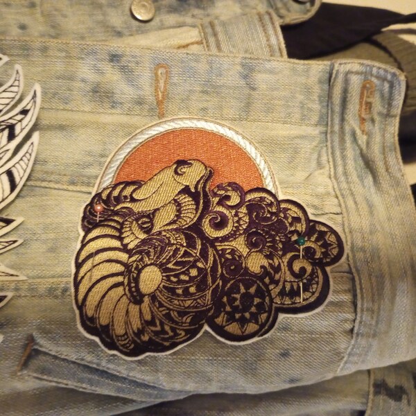 Iron on Winged Athletic Shoe Patch, Shoe Patch, Athletic Shoe With ...