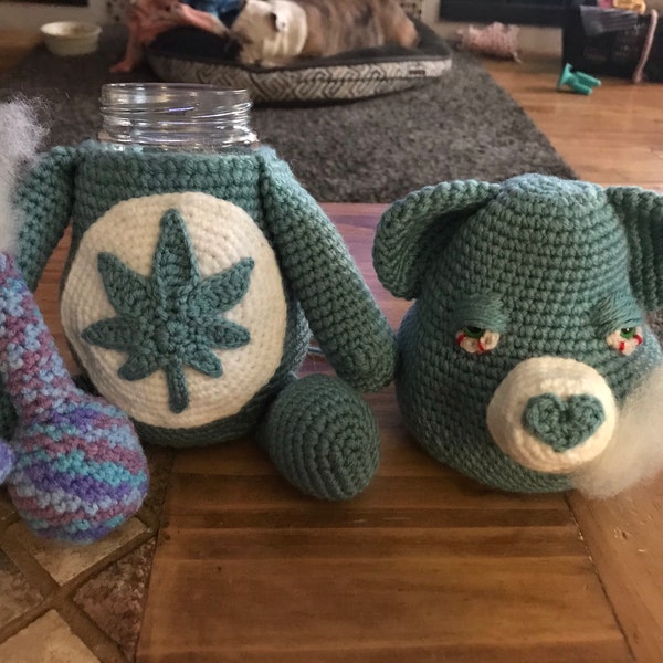 PDF PATTERN : Don't Care Bear Amigurumi Plush - Marijuana Crochet ...