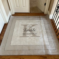 Family Name Entry Rug Personalized Entryway Rug Entrance Rug for Inside ...