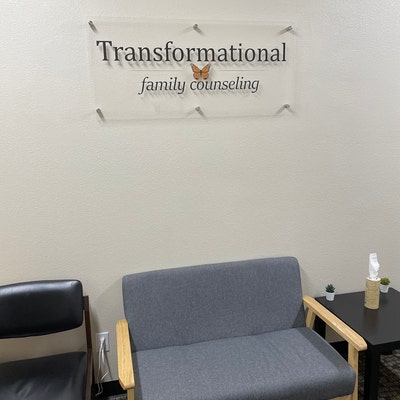 Custom Clear Acrylic Printed Logo With Standoffs, Any Color Floating ...