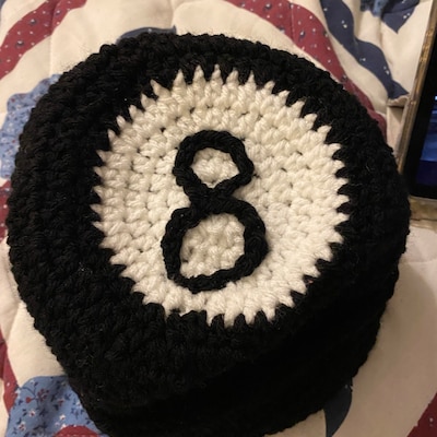 8-ball Hat Crochet Pattern PDF, Crochet Hat Pattern, Hat Pattern ...