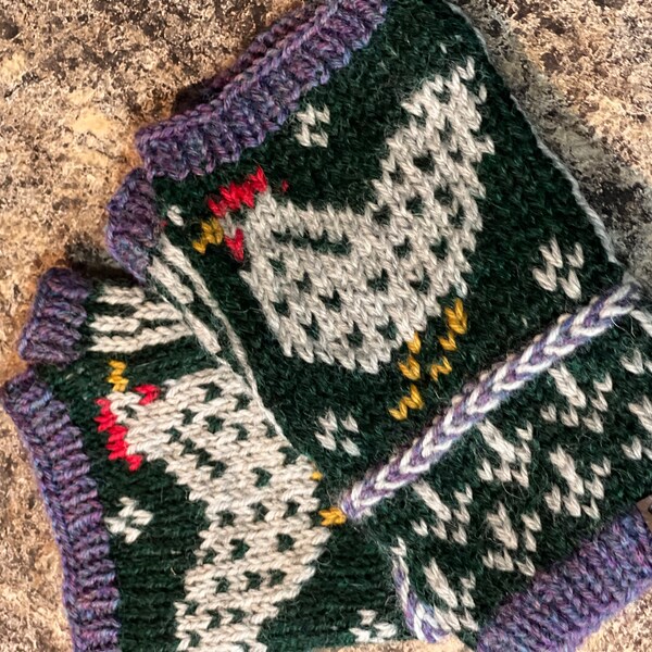 KNITTING PATTERN | Matilda Mitts | Fingerless Mitten | Chicken Mittens ...