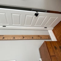 Hand Routed Knotty Pine Growth Chart Ruler - Kids Height Chart ...