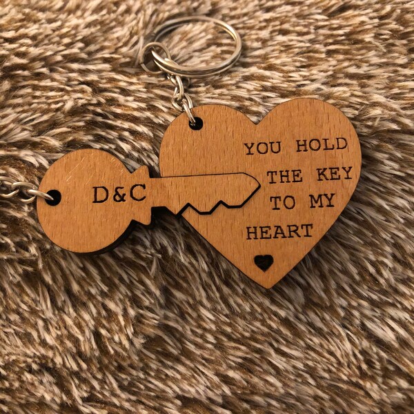 Valentines Day Gift for Him, Key to My Heart, Personalised Valentine ...