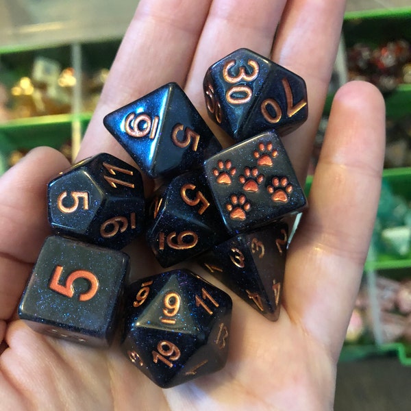 Endless Expanse - 8 Piece TTRPG Dice Set. Dungeons and Dragons, D&D ...