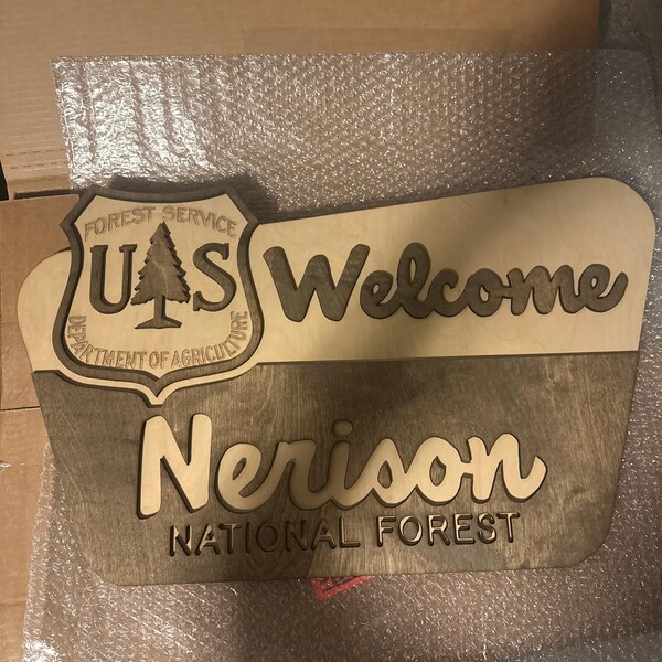 National Park Sign, Forest Service Welcome Sign, Welcome to Our Wedding ...