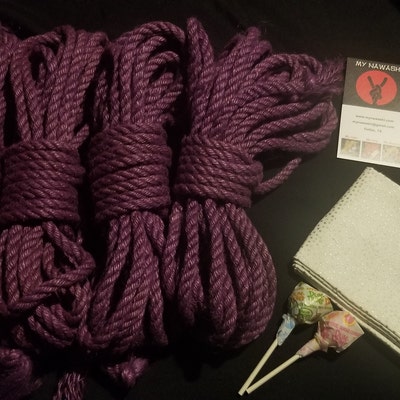 Purple Shibari Rope Bondage Kit - Etsy