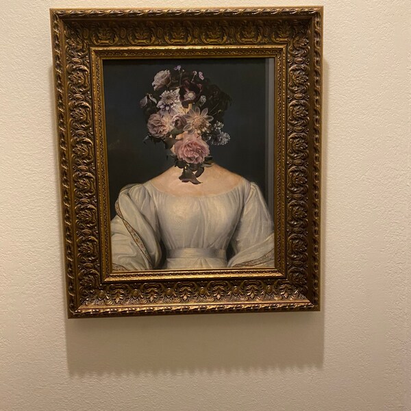 Altered Art Portrait No. 2, Collage Art, Vintage Portrait, Wall Art ...