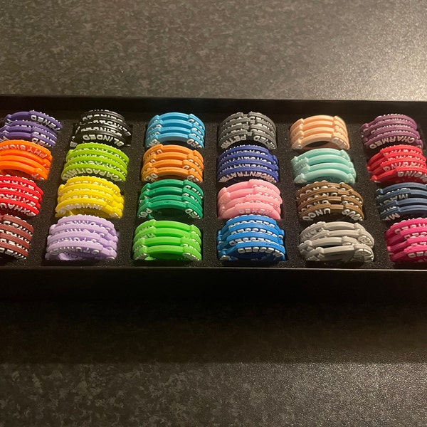 DND Miniatures Condition Rings With Box - 96 Markers to Track 24 ...