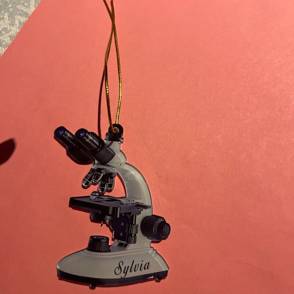 Personalized Medical Microscope Christmas Ornament , Medical Microscope ...