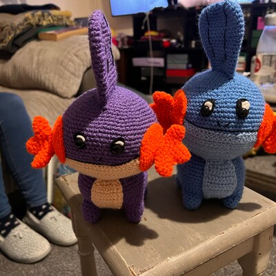 Mudkip Crochet Pattern Amigurumi PDF Patterns ENGLISH Instructions Only ...