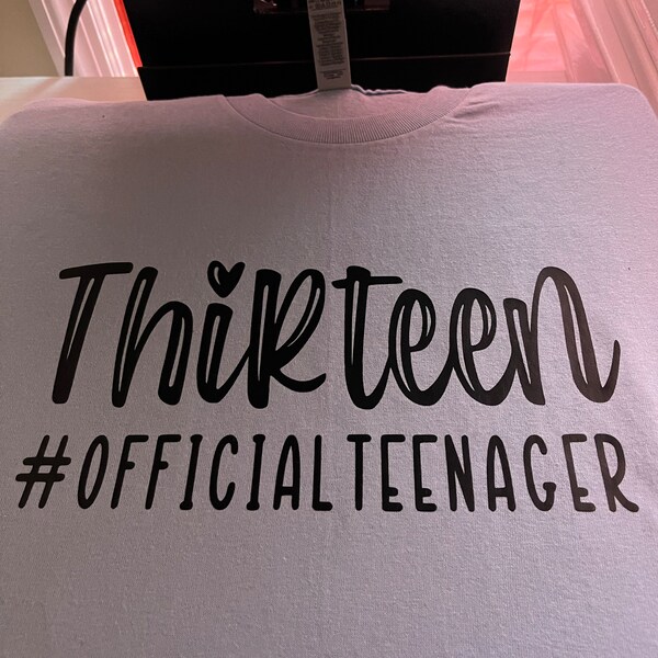 Thirteen SVG - 13th Birthday SVG - Official Teenager Png - Digital ...