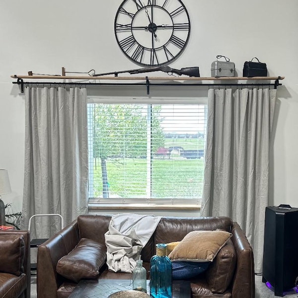 Shelf Bracket With Curtain Rod Holder, SOLD INDIVIDUALLY, Shelf and ...