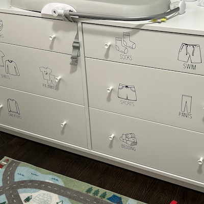 Custom Storage Tub Labels Picture Decals for Tubs Picture Labels for ...