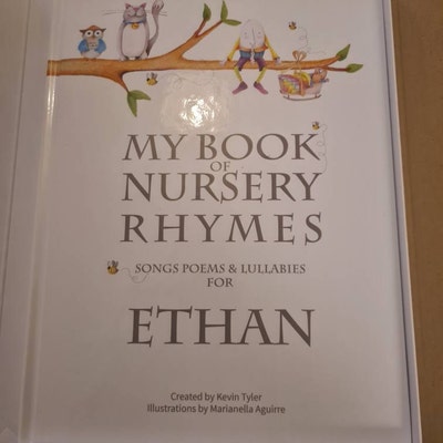 Personalised Nursery Rhyme & Poems Keepsake Book for Newborns and ...