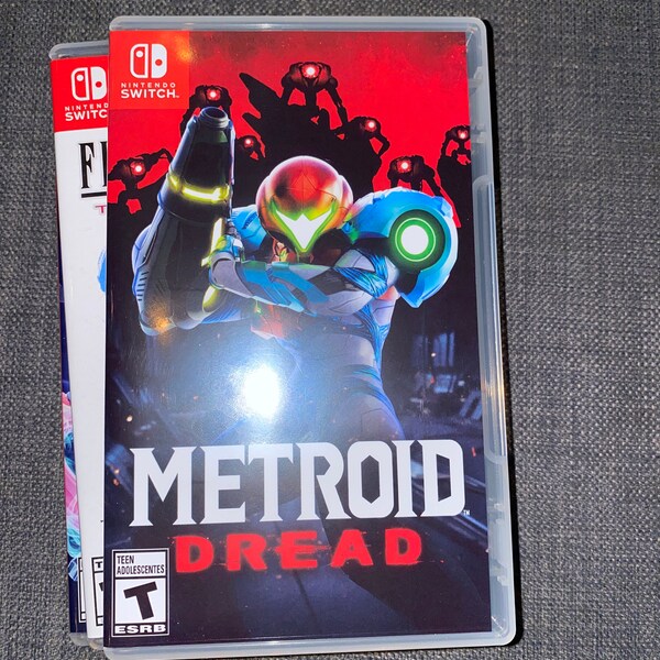 Metroid Dread Cover Art: Replacement Insert & Case for Nintendo Switch ...