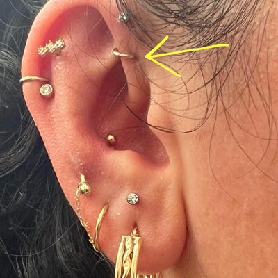 1.5mm Super TINY DISC Threadless Stainless Steel Piercing Tragus ...