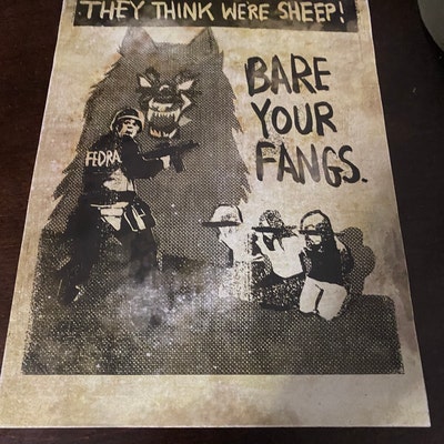 WOLVES FLYER W.L.F the Last of Us Part II, High Quality Fanmade - Etsy