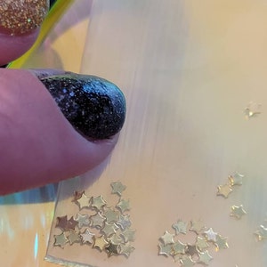 Iridescent Purple Four Point Stars Shape Glitter 4mm Star | Etsy