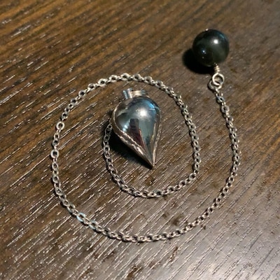 Silver Crystal Pendulum - Etsy