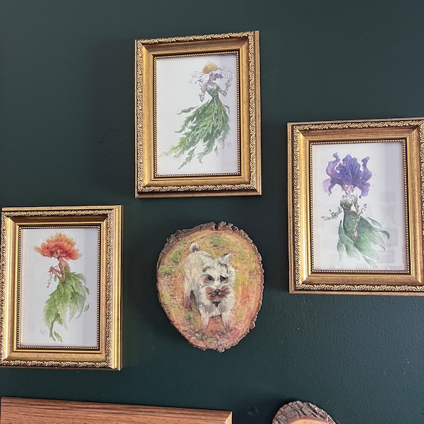 Set of 3 Flower Fae Art Prints | Fairy Art | Illustration | Signed ...