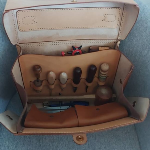 Leather Tool Box Pattern - Pdf Download - Leather DIY - Tool Bag ...