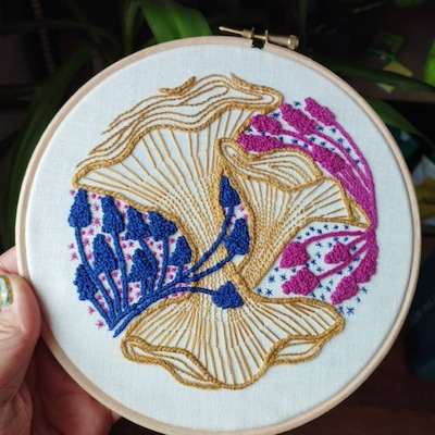 Floral Letter m Hand Embroidery Pattern / Digital PDF Download ...