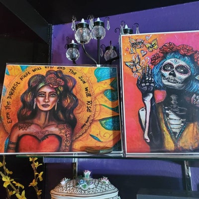 Frida Kahlo Art Print, Frida Wall Decor, Frida Illustration, Chicana ...