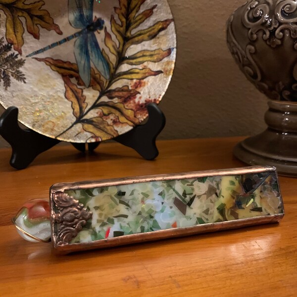 Butch - Stained Glass Black and White Cat - Etsy