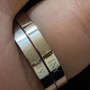 ATEEZ RING/ Personalized Ring Kpop Atiny Subtle Engraved - Etsy