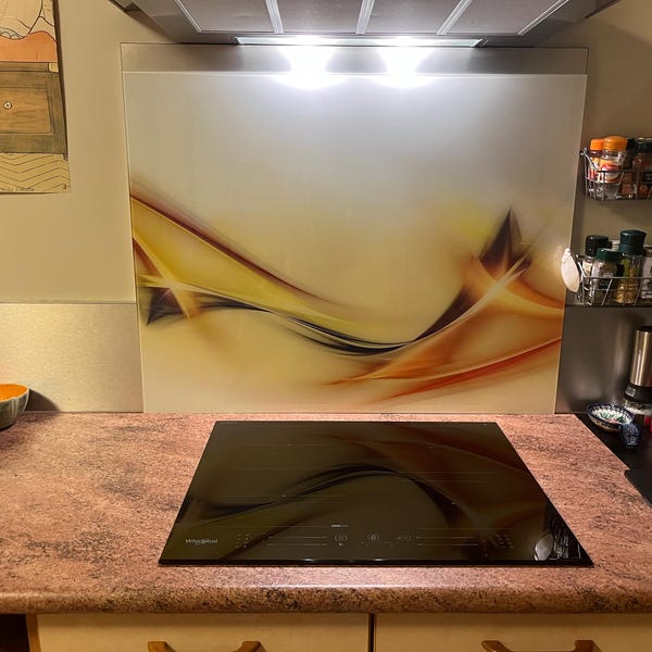 Kitchen Splashback Terrazzo Lastrico Mosaic Tempered Glass Backsplash ...