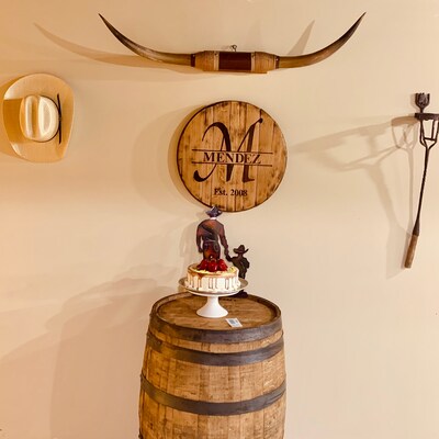 Barrel Head Guestbook Custom Barrel Head Barrel Head - Etsy