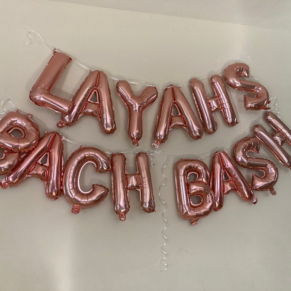 Custom Name Bach Bash Balloon Banner: Bachelorette Party Decor - Etsy